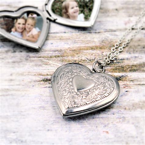 Silver Locket Heart