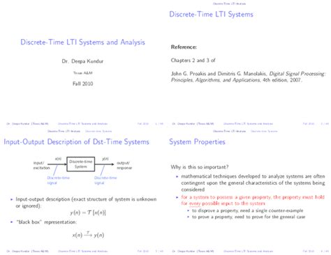 Pdf Discrete Time Lti Systems And Analysis Discrete Time Lti Systems