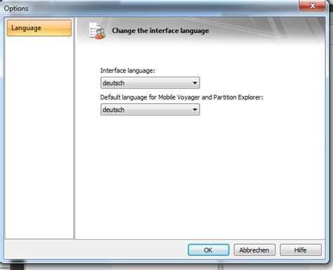 How To Change The Interface Language