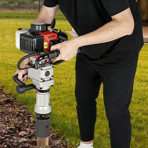 Powered T Posts Pile Driver 2 Stroke 326cc Gasoline Jack Hammer Post
