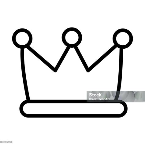 Prince Crown Icon From Shapes Collection Thin Linear Prince Crown Princess Crown Outline Icon