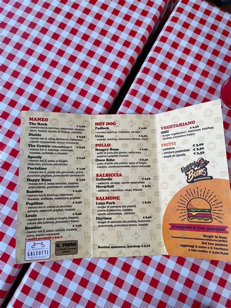 Menu At Happy Buns Pub And Bar Grosseto