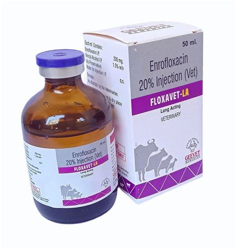 Veterinary Enrofloxacin Injection Packaging Type Vial Packaging Size 50 Ml At ₹ 299 Piece In