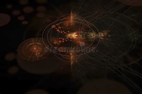 Fractal Dark Curve Texture Overlay Template Style Luminous Illustration Background Creative