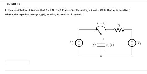 solved in the circuit below it is given that r 7Ω c 9