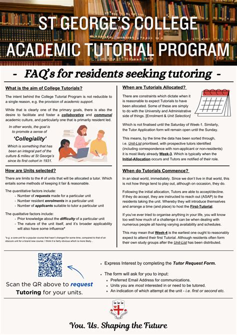 tutorial program — st georges college