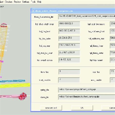 Pdf Dynamic Analysis Of Car Suspension Using Adamscar For Development Of A Software Interface