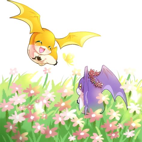 Patamon And Tsukaimon Digimon Drawn By Warmth User Ypsa Danbooru
