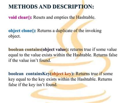 Hash Table In Java Pptx