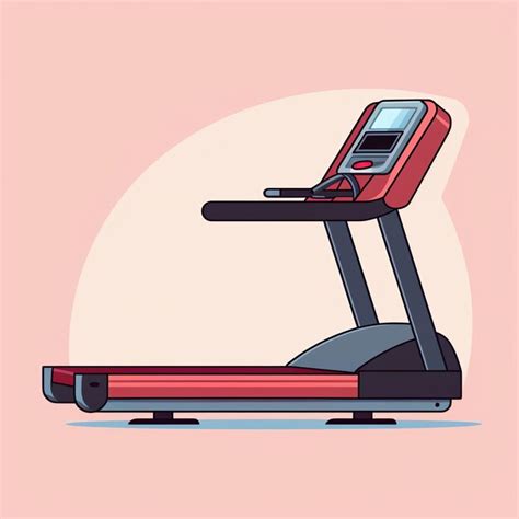 Premium AI Image Treadmill Fitness Illustration Vector