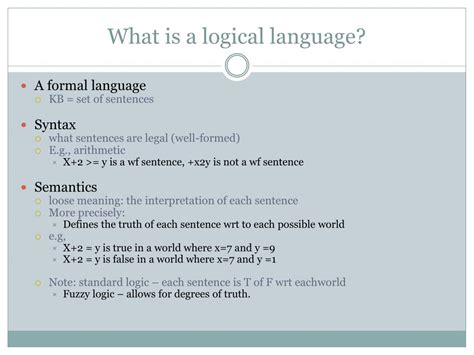 Ppt Logic Agents And Propositional Logic Powerpoint Presentation Free Download Id 3767139