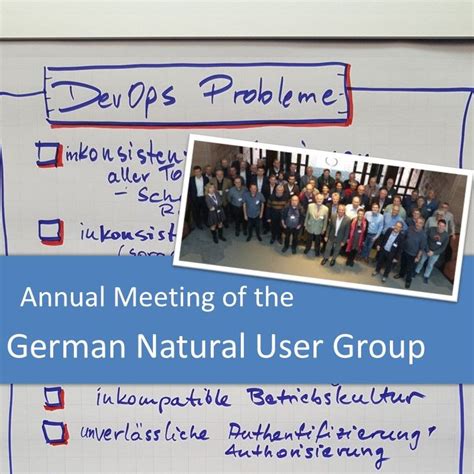 German Natural User Group Meeting In November 2018 Legacy Coder
