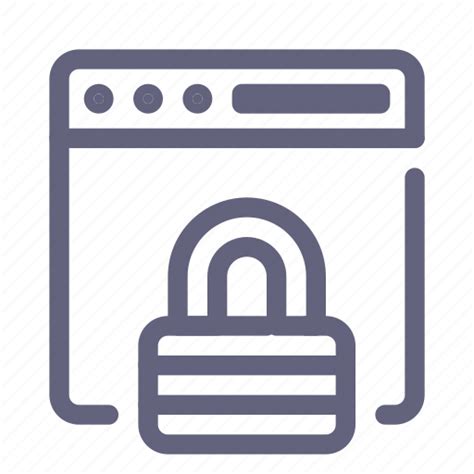 Browser Encryption Web Lock Safe Icon Download On Iconfinder