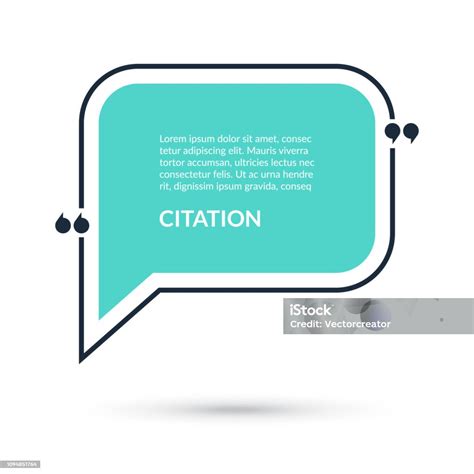 상자 음성 거품 텍스트 대괄호로 인용 템플릿 흰색 배경에 고립 된 인용 벡터 일러스트 레이 션 0명에 대한 스톡 벡터 아트 및 기타 이미지 Istock
