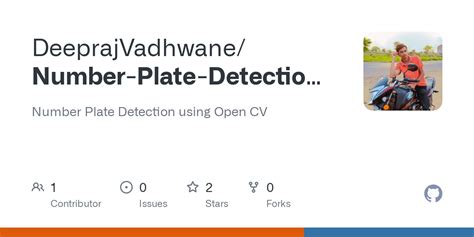 Github Deeprajvadhwane Number Plate Detection Recognition Number Plate Detection Using Open Cv