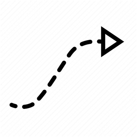 Arrow Arrows Dashed Arrow Direction Navigation Right Icon
