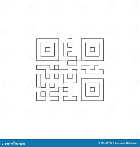 Qr Code Flat Vector Icon Stock Vector Illustration Of Code 149659980