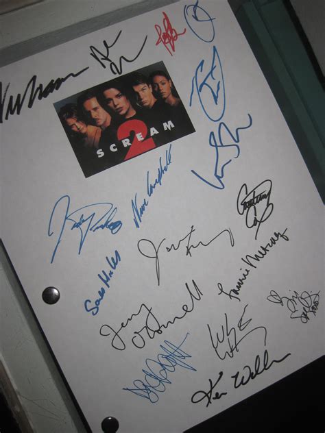 Scream Signed Movie Film Script Screenplay X Autograph Wes Etsy