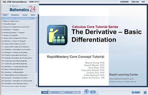 Calculus The Derivative And Basic Differentiation