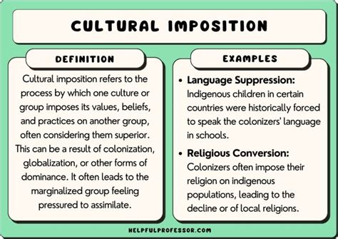 Cultural Imposition Definition And Examples