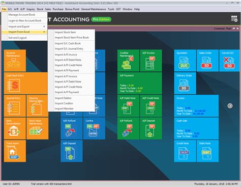 Import From Excel Autocount Resource Center