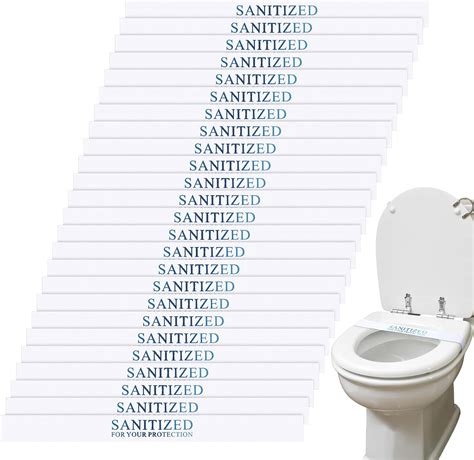 Affrolling 3000 Pcs Sanitized Toilet Seat Strip Paper 16 12 Wide X 1