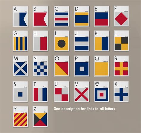 Letter I International Maritime Signal Flags Navy Flag Etsy
