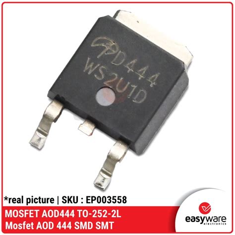 Jual Mosfet Aod444 To 252 2l 60v 20a Transistor Mosfet Aod 444 Smd Smt