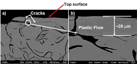13─surface Cross Section Sem Image Of Gray Cast Iron Showing Plastic