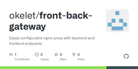 Github Okelet Front Back Gateway Easyly Configurable Nginx Proxy With Backend And Frontend