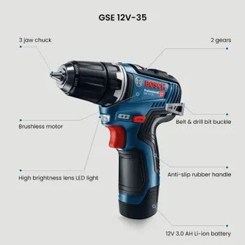 Bosch GSR 12V-35 Дрель-шуруповерт профессиональная сверхмощная - купить ...