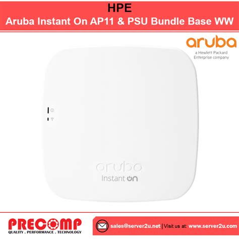 hpe aruba instant on ap11 access point and psu bundle base ww r6k61a