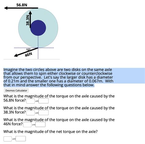 solved imagine the two circles above are two disks on the
