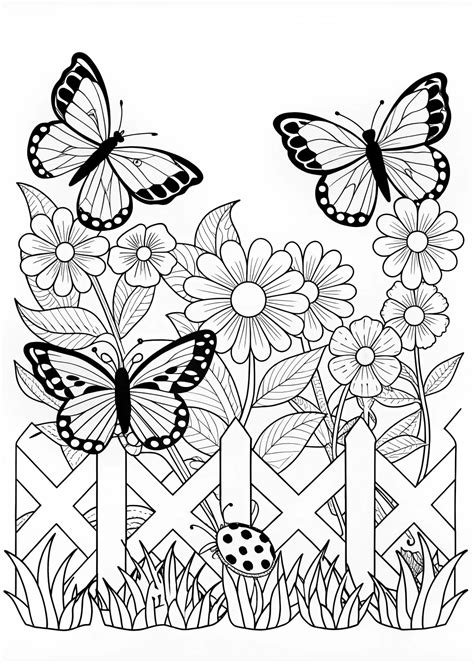 Summer Garden Coloring Pages
