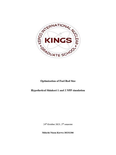 Mdachi Nixon Kerwa Nuclear Design Codes And Methodologies Project 1 Pdf Nuclear Reactor