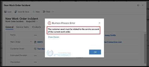Enable Disable Customer Asset Validation Within Dynamics CRM Field Service Microsoft