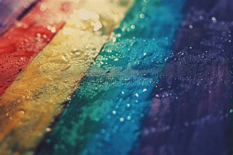 Close Up Of A Rainbow Colored Cloth Perfect For Adding A Pop Of Color