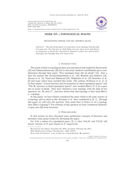 PDF More on α topological spaces