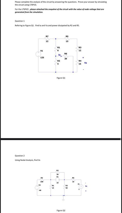 Solved Please Complete The Analysis Of The Circuit By Chegg Com