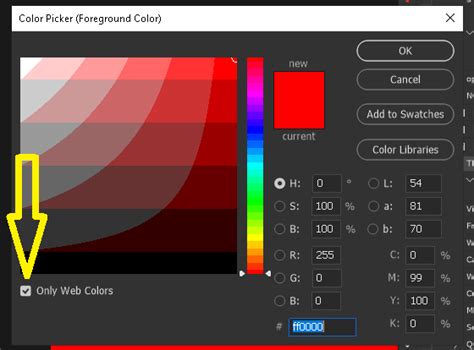 Photoshop Script For Turn On Off Only Web Colors In Color Picker Graphic Design Stack Exchange