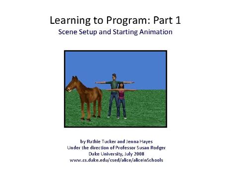 Learning To Program Part 1 Scene Setup And