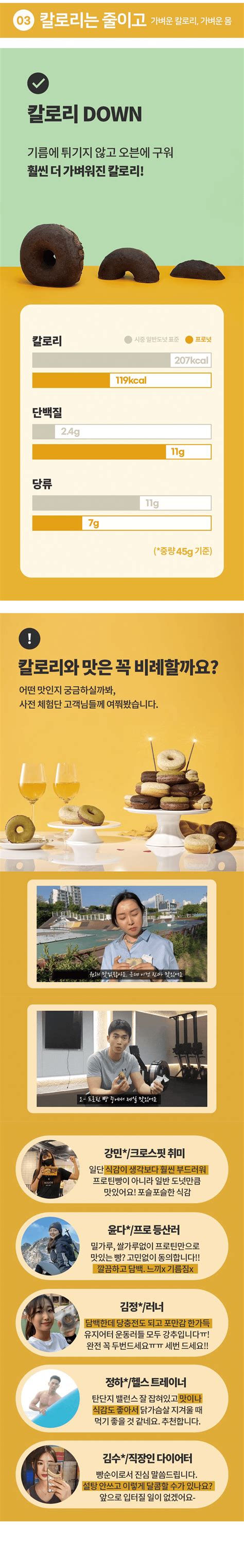 프로틴 도넛 6가지 맛 중 택145g X 6개입 감도 깊은 취향 셀렉트샵 29cm