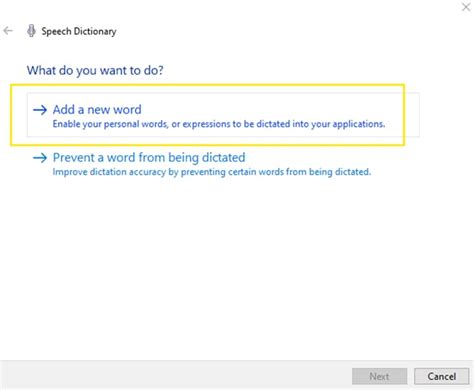 Edit Speech Recognition Dictionary Words Windows Ninjaone