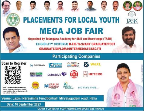Deepa Reddy On Linkedin We Are Delighted To Inform That Task Is Organising Mega Job Mela At Halia