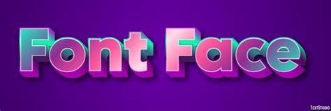 Font Face Text Effect And Logo Design Font