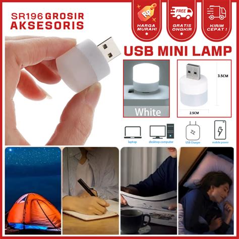Jual Lampu Mini LED USB Light Usb Mini Led Eye Bulat Lampu Cahaya Mini Penerang Shopee Indonesia