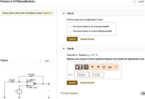 Problem 518 Pspicemultisim 3 Of 7 The Op Amp In The Circuit In The Figure Is Ideal Figure 1