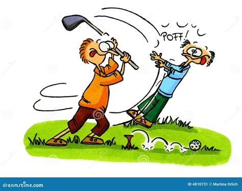 Golf Players Golf Cartoons Series Number 3 Stock Illustration Image