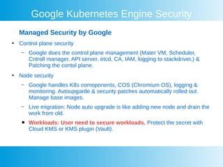 Google Cloud Container Security Quick Overview PPT