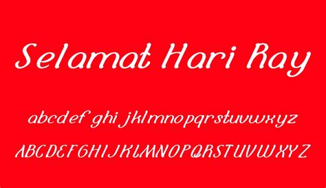 Selamat Hari Raya Free Font Selamat Hari Raya Free Font